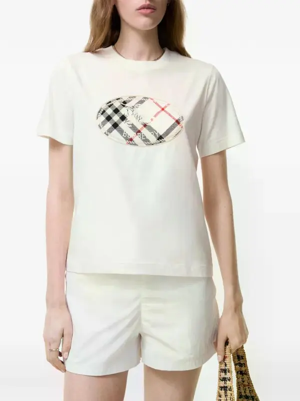 Burberry Knight Stamp Cotton T-shirt