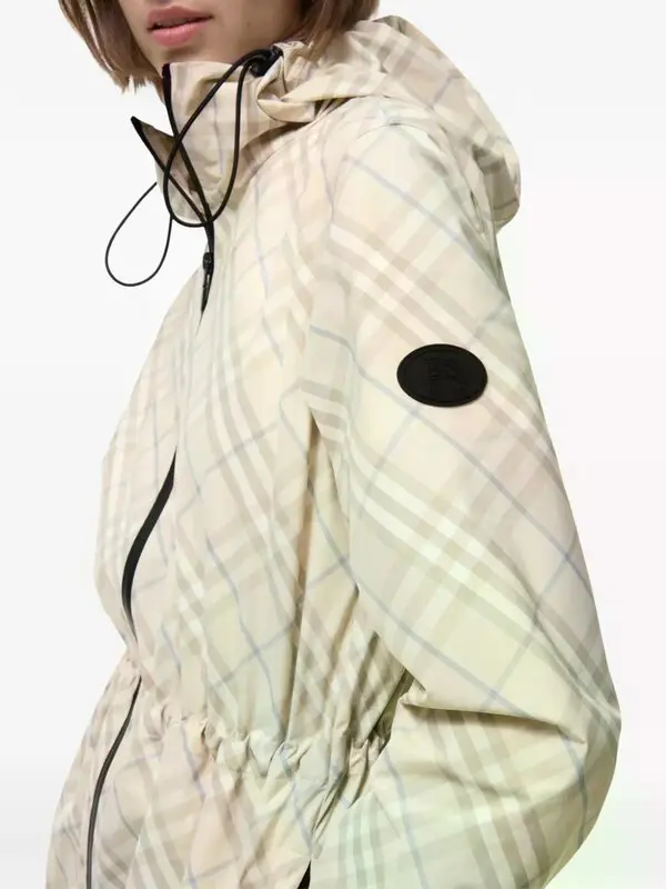 Burberry Check Lightweight Hooded Jacket