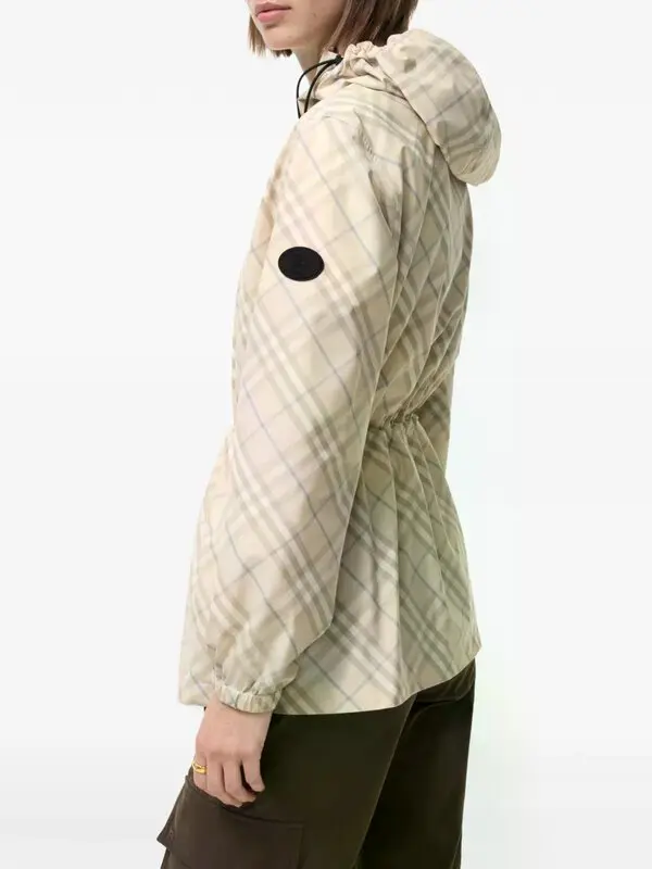 Burberry Check Lightweight Hooded Jacket