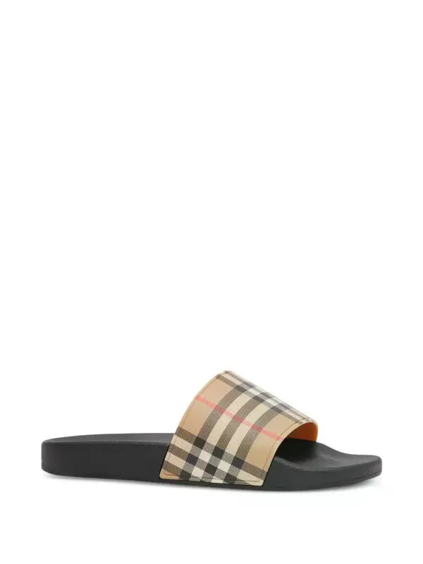 Burberry Check Slides