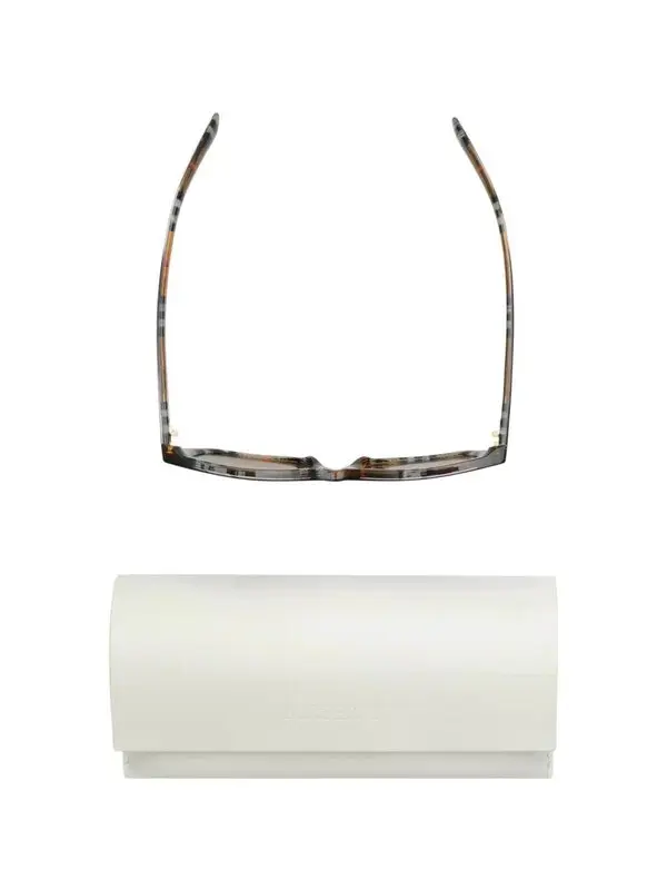Burberry Gradient Check Rectangular Sunglasses