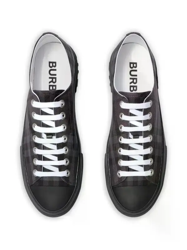 Burberry Check Nylon-blend Low-top Sneakers