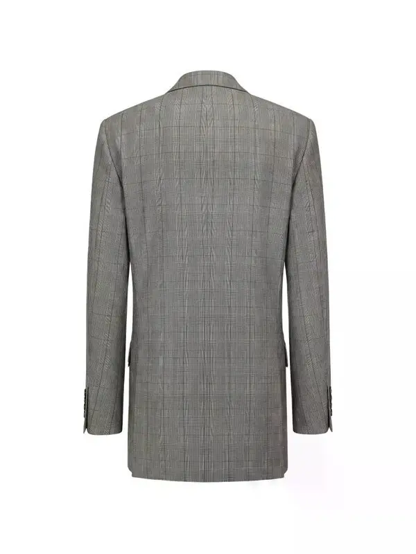 SITUATIONIST Check Double-breasted Blazer