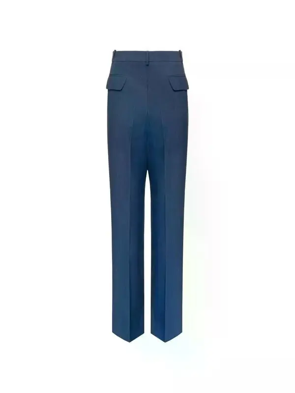 SITUATIONIST Pleated Virgin Wool Tailored Trousers