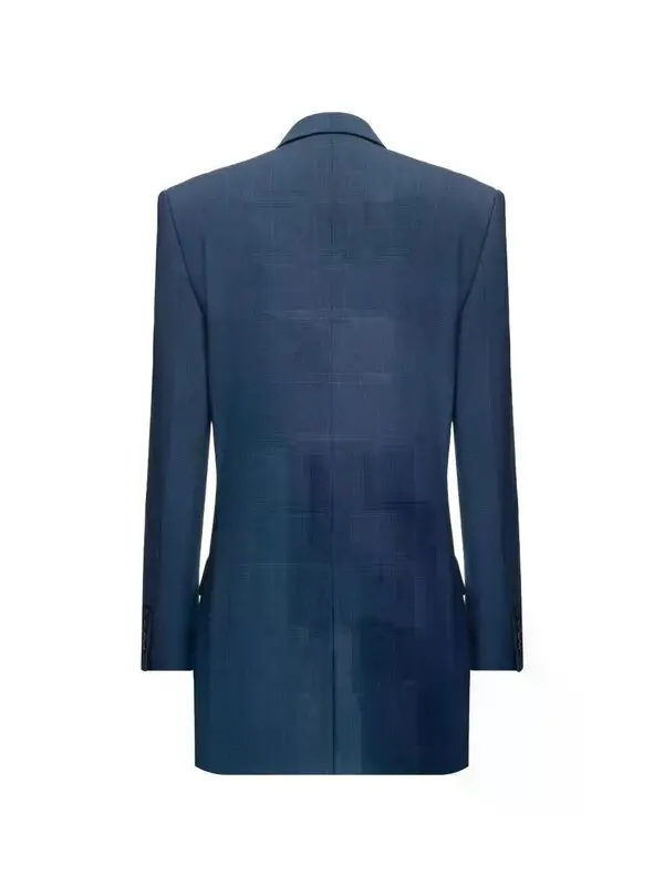 SITUATIONIST Double-breasted Checked Blazer