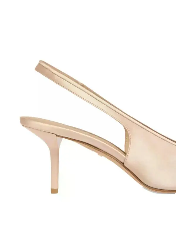 Max Mara Satin Slingback Pumps