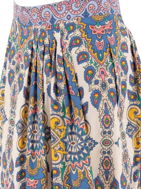 Etro Paisley Printed Midi Skirt
