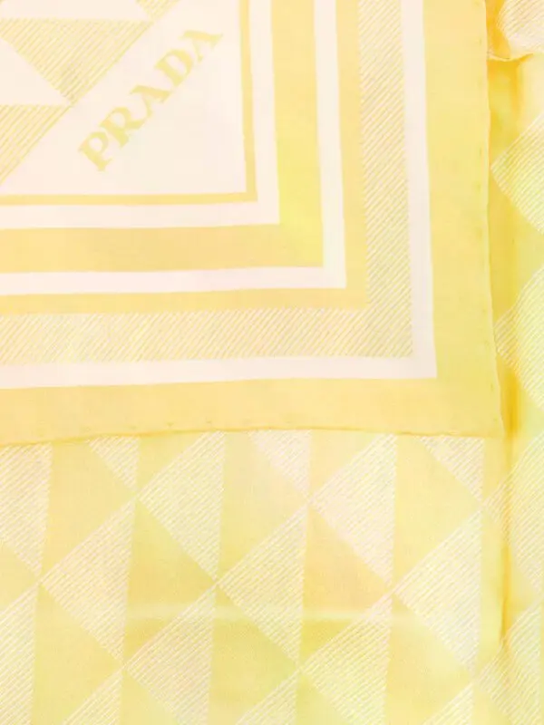 Prada Symbole-motif Scarf - Neutrals