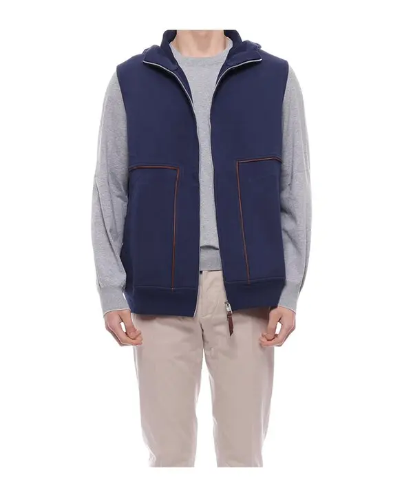 Brunello Cucinelli Sleeveless Zip-up Hooded Vest