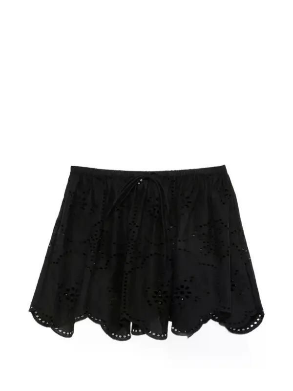 Matteau Broderie Scalloped-hem Mini Skirt