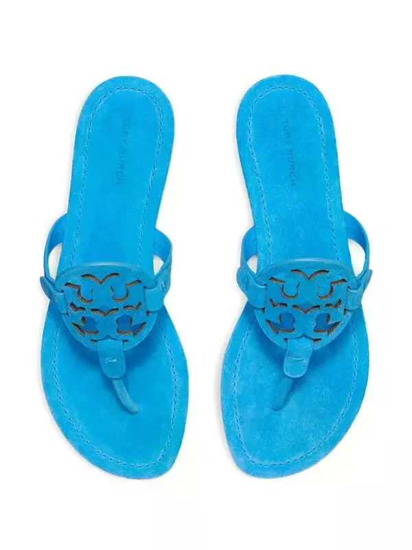 Tory Burch Miller Suede Sandals - Blue