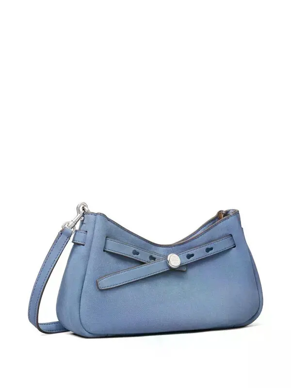Tory Burch Romy Nubuck Zip-top Crossbody Bag - Blue