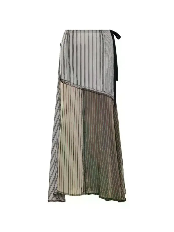 MAISON MARGIELA Patchwork Maxi Skirt - Grey