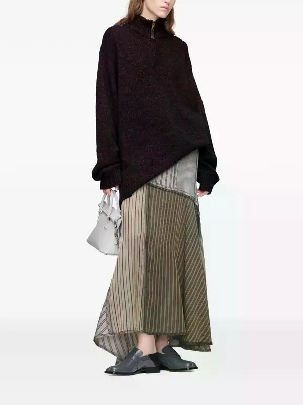 MAISON MARGIELA Patchwork Maxi Skirt - Grey