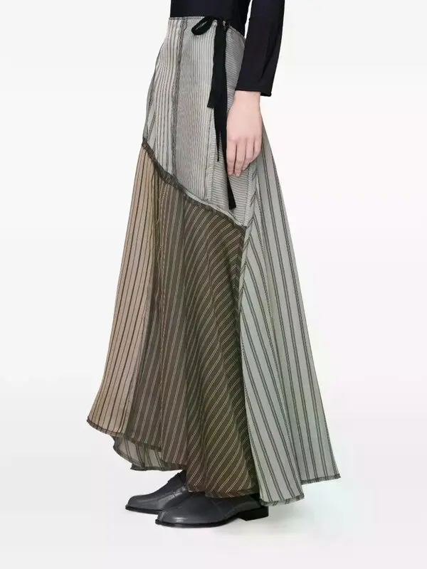 MAISON MARGIELA Patchwork Maxi Skirt - Grey