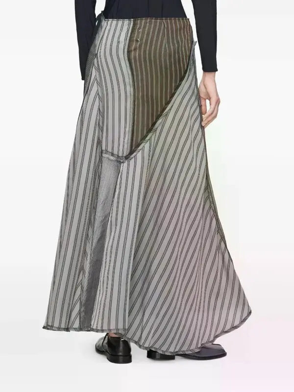 MAISON MARGIELA Patchwork Maxi Skirt - Grey