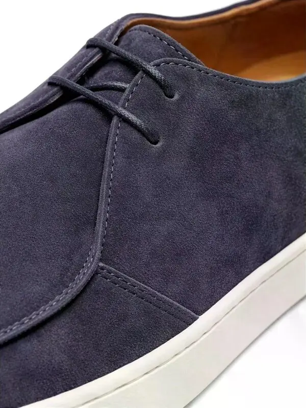 POCHE PARIS Suede Derby Shoes - Blue