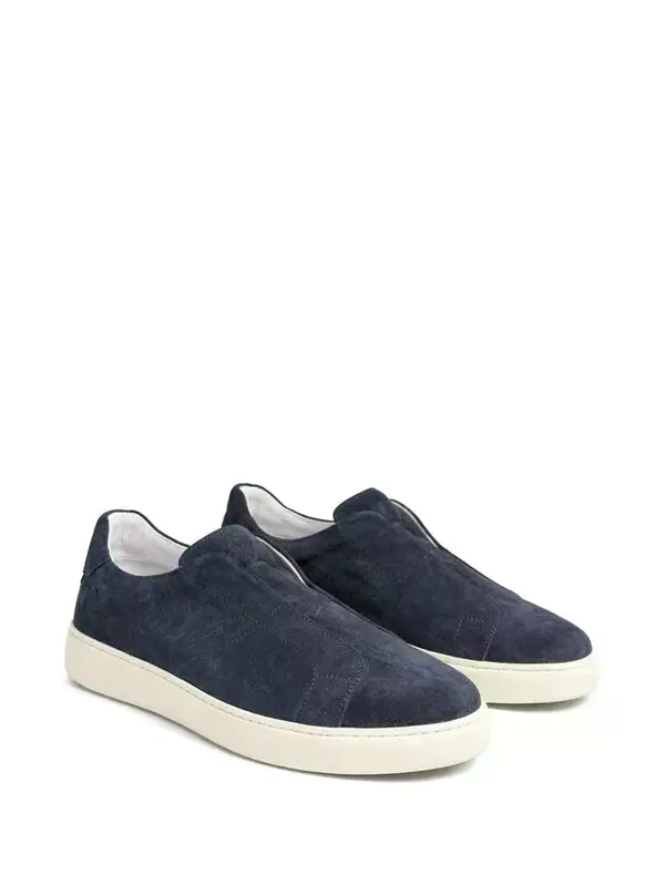 POCHE PARIS Suede Slip-on Sneakers