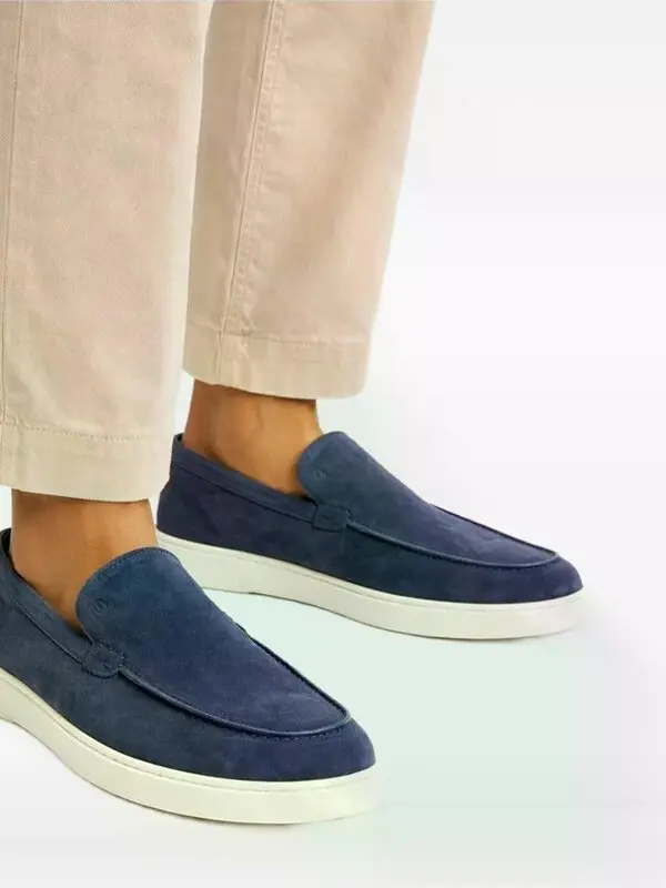POCHE PARIS Suede Slip-on Loafers