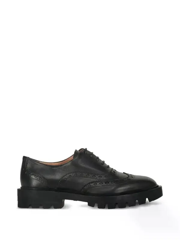 Santoni Brogue Detail Lace-up Shoes
