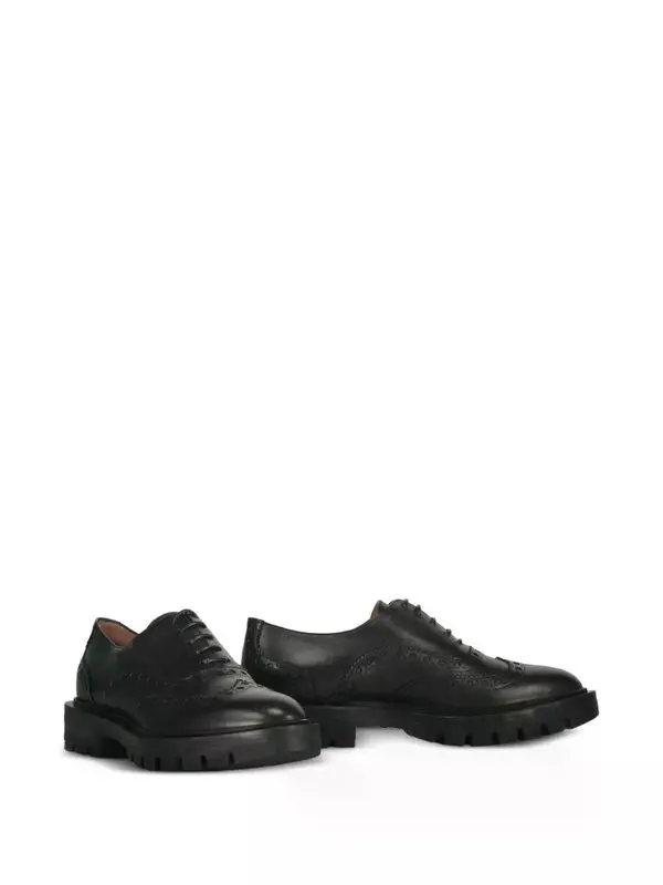 Santoni Brogue Detail Lace-up Shoes