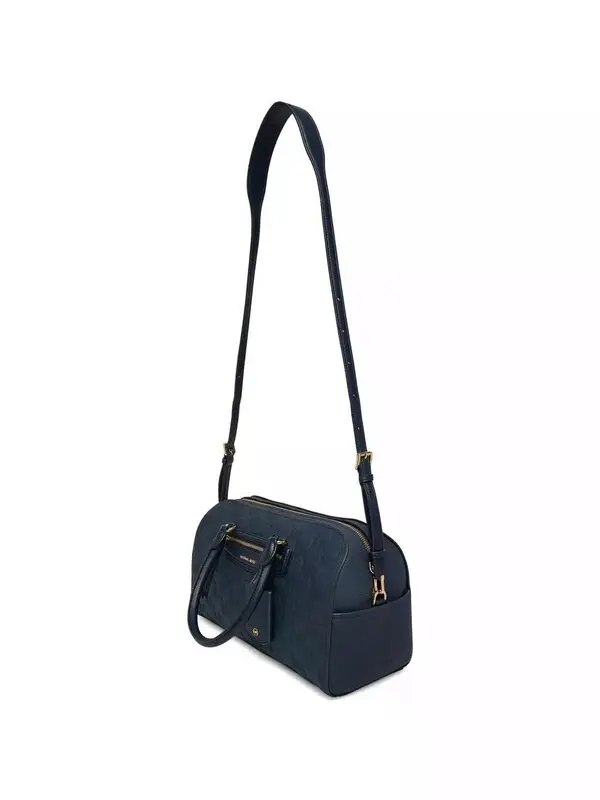 Michael Kors Medium Jet Set Travel Logo-embossed Leather Holdall