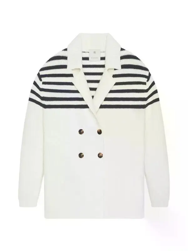 Givenchy Striped Double-breasted Cardigan