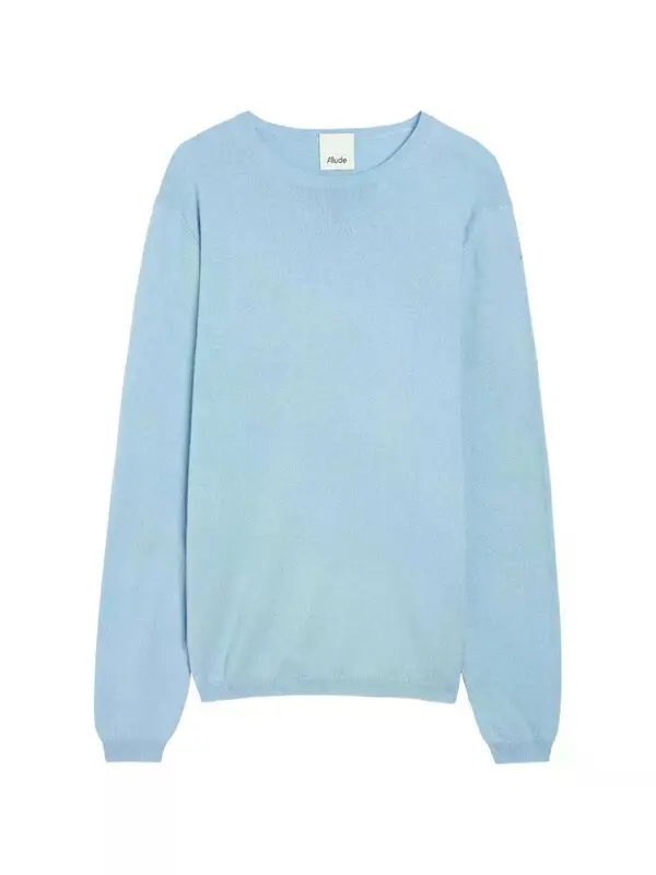 ALLUDE Long-sleeve Crew-neck Cashmere Sweater
