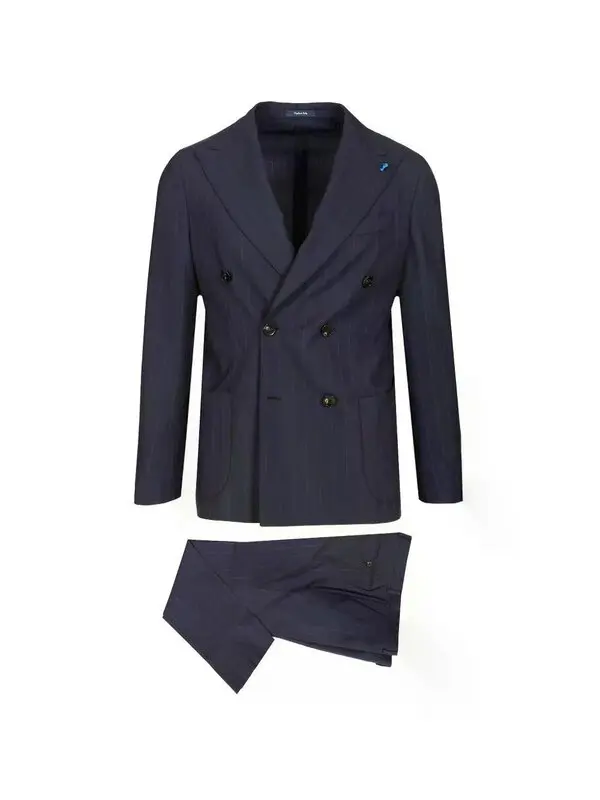 GUARINUCCI Pinstripe Double-breasted Suit