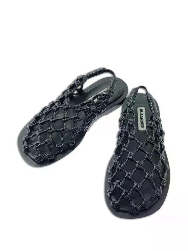 JIL SANDER Knotted Cage Sandals