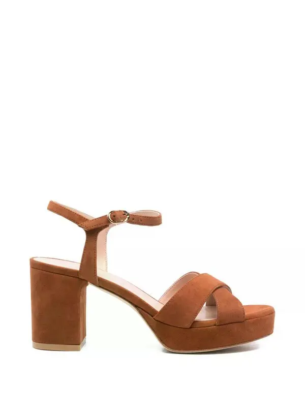 STUART WEITZMAN Crossover Platform Sandals
