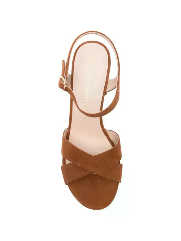 STUART WEITZMAN Crossover Platform Sandals