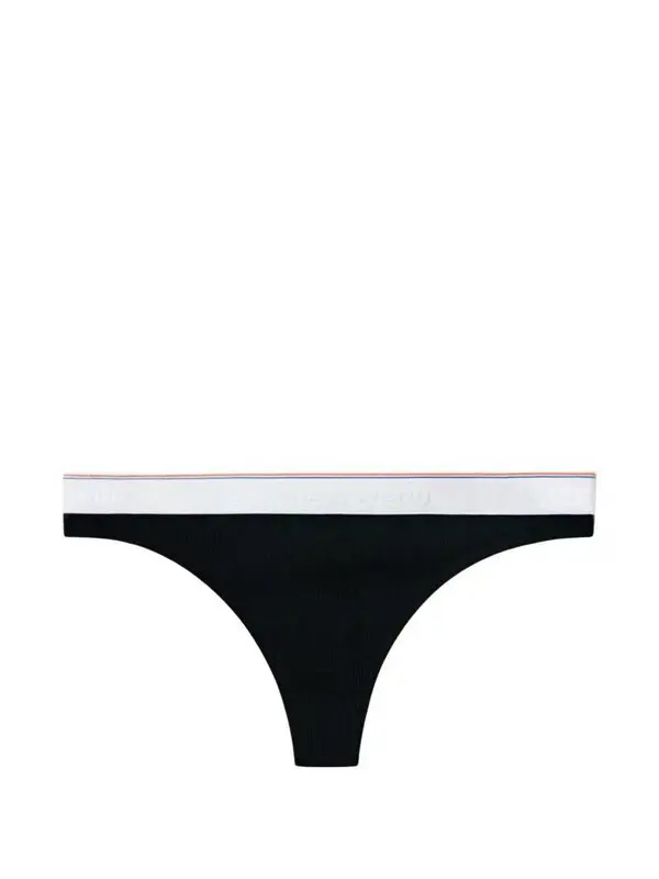 Alexander Wang Ribbed-jersey Thong - Black