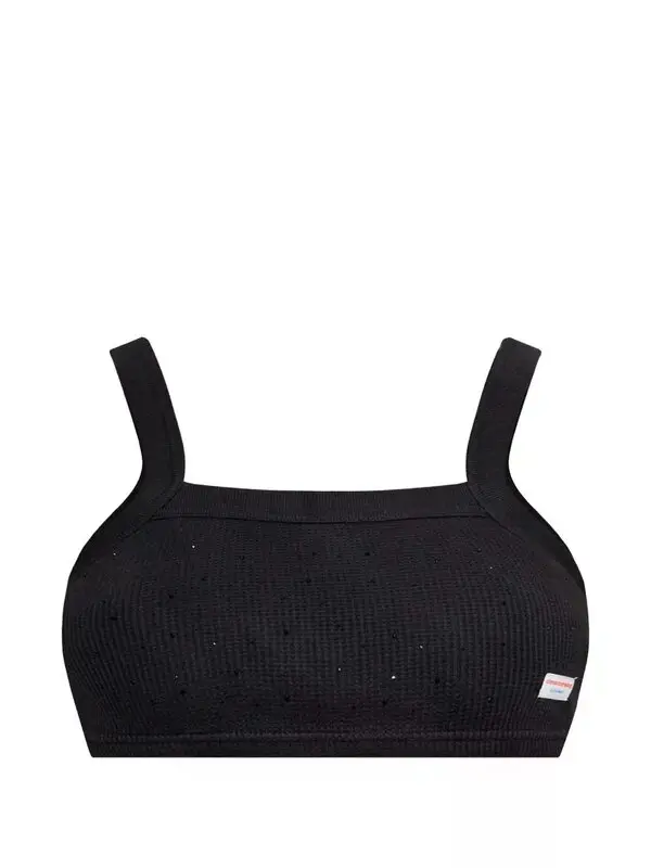 Alexander Wang Crystal-embellished Crop Top
