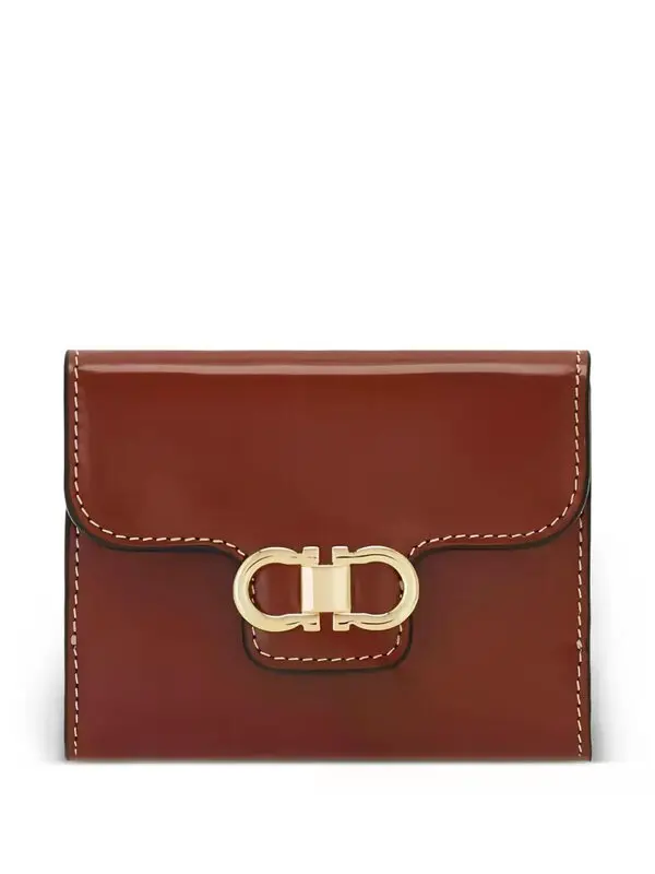 FERRAGAMO Gancini Wallet - Brown