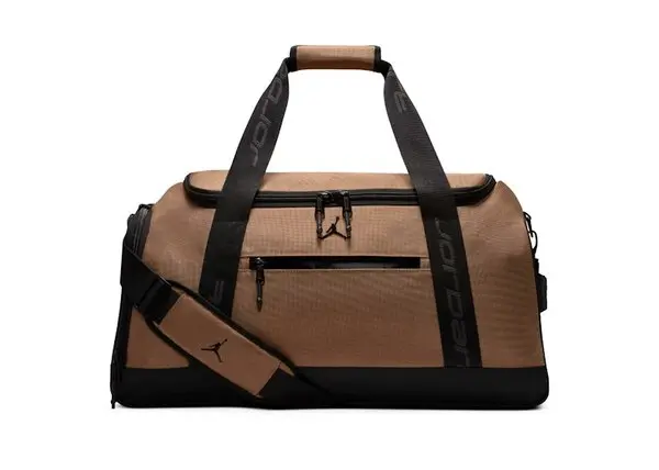 Nike Air Jordan Sports Duffle Bag - Brown