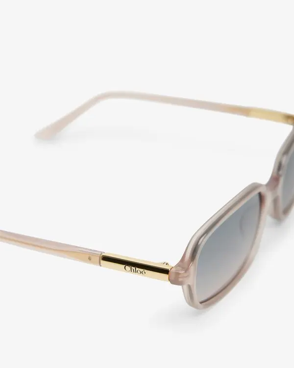 Chloé Judy Rectangle Sunglasses - Beige