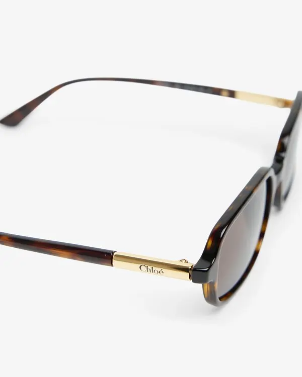 Chloé Judy Rectangular Sunglasses - Brown
