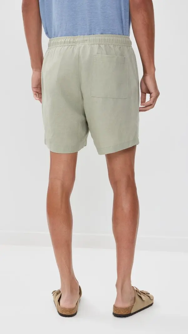 Onia Air Linen Pull-on Shorts