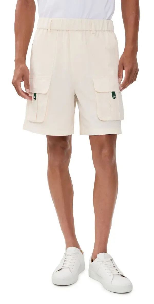 MALBON Bass Club Seersucker Shorts