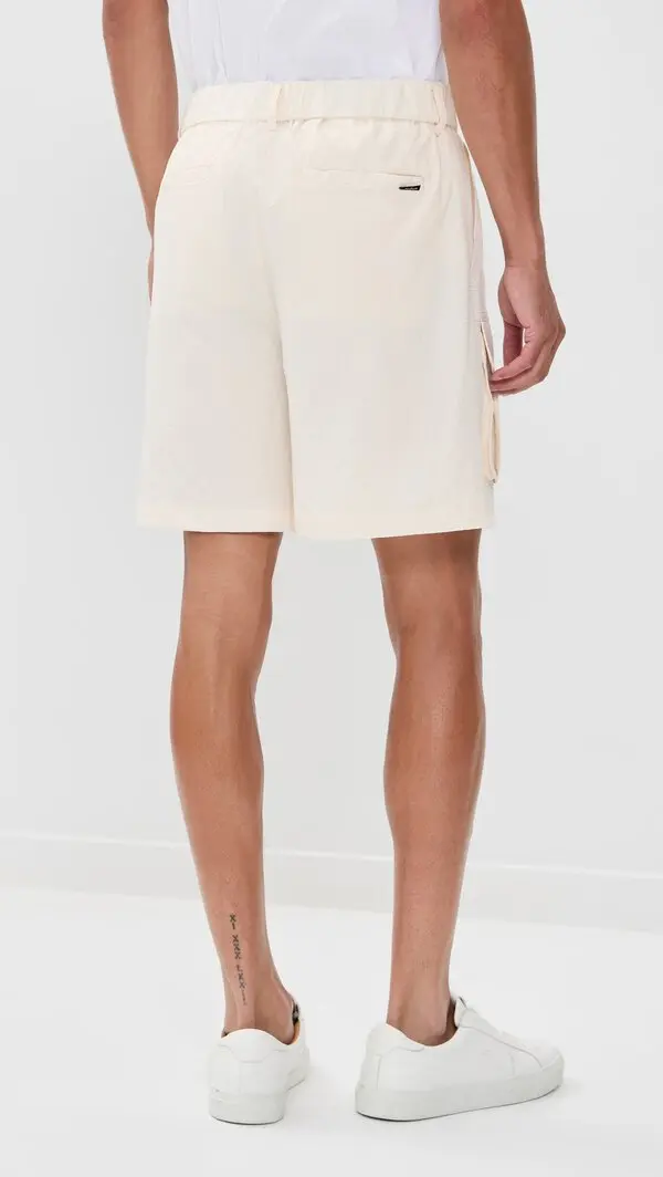 MALBON Bass Club Seersucker Shorts