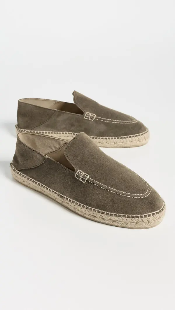 Manebí Suede Traveler Espadrilles - Forest
