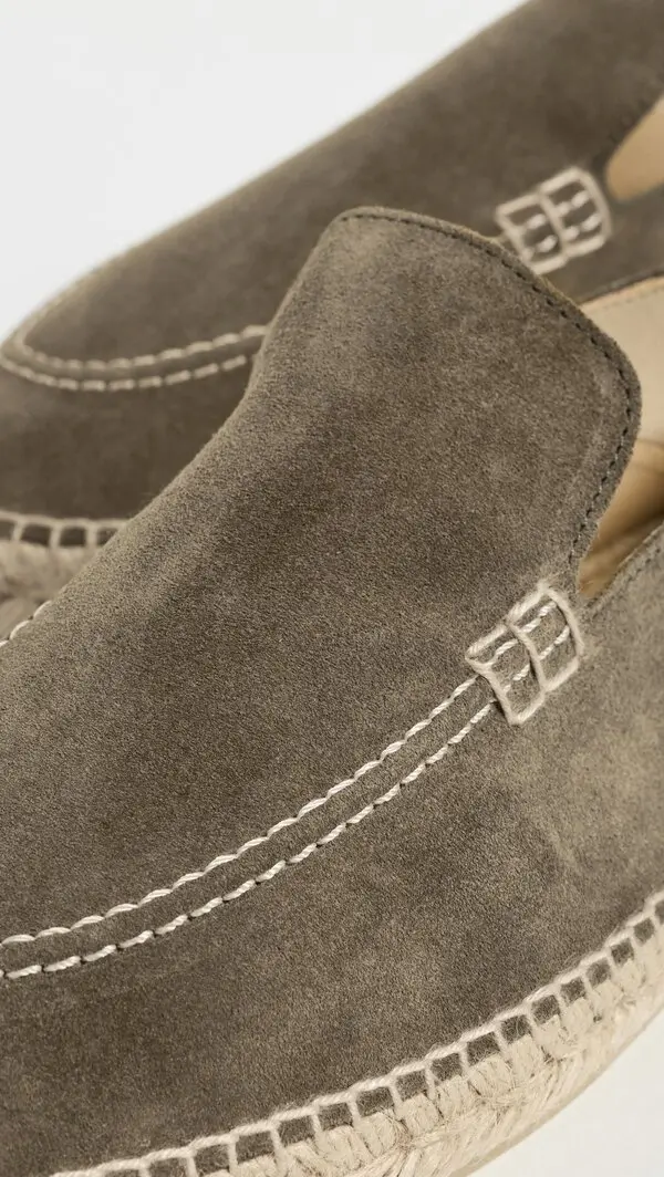 Manebí Suede Traveler Espadrilles - Forest