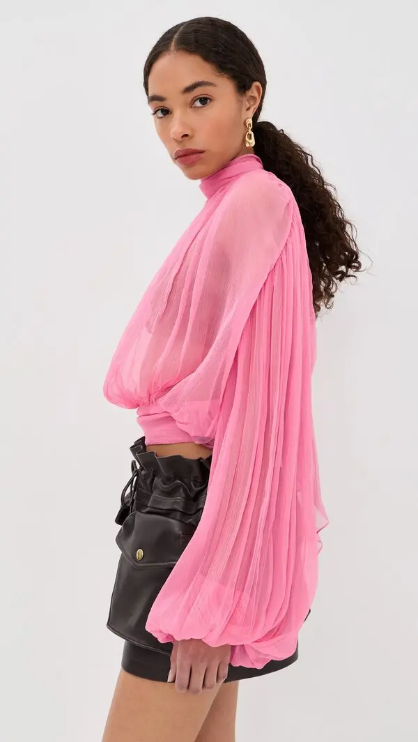 LAQUAN SMITH Long Sleeve Top With Scarf Detail