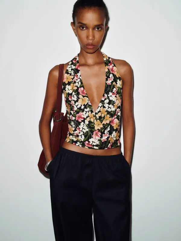REFORMATION Lois Knit Top - Black