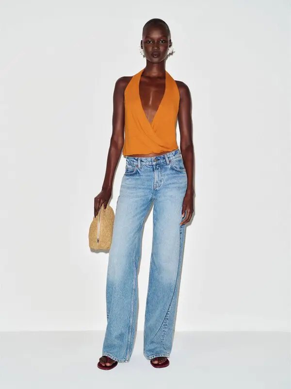 REFORMATION Lois Knit Top - Orange