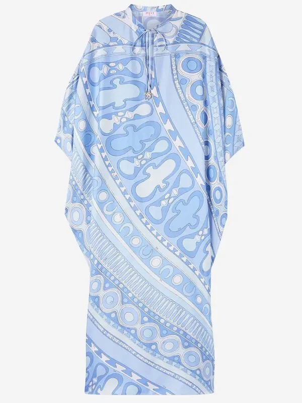 Emilio Pucci Long Silk Dress - Light Blue