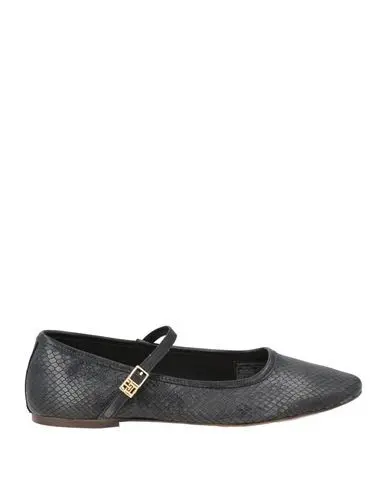 Tommy Hilfiger Snakeskin-print Leather Ballet Flats