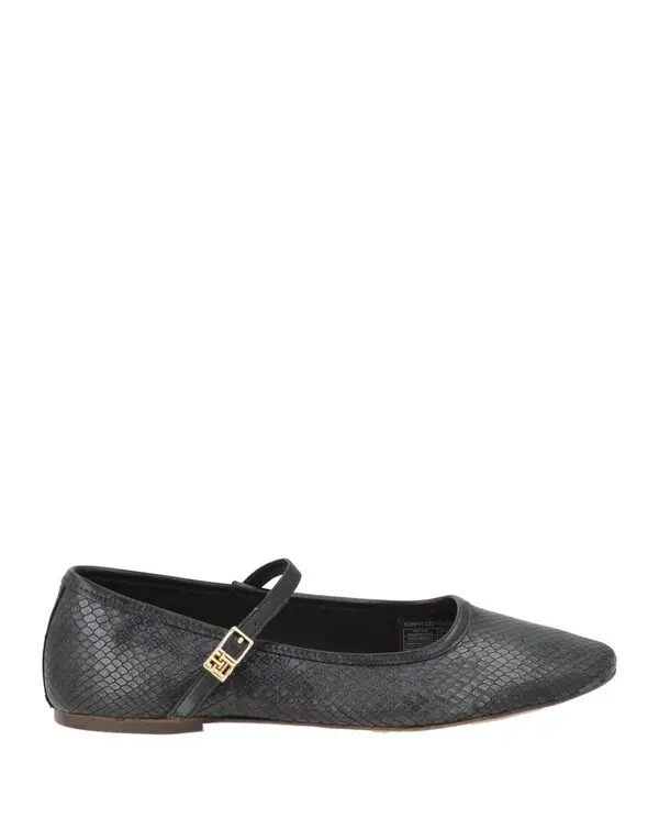 Tommy Hilfiger Snakeskin-print Leather Ballet Flats