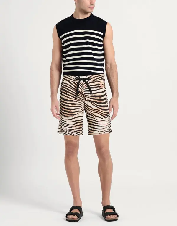 Just Cavalli Cotton Tiger-print French Terry Shorts